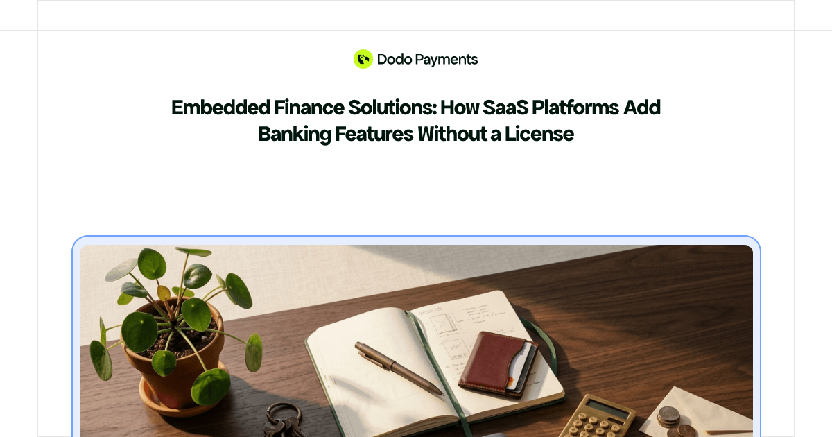 Embedded Finance Solutions: How SaaS Platforms Add Banking Features ...